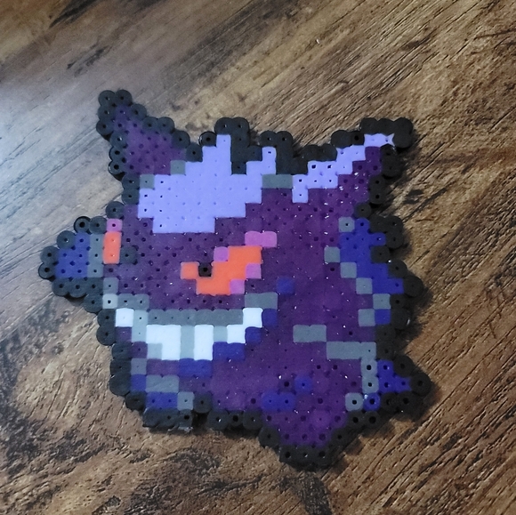 Pokemon | Accents | Pokemon Perler Bead Gengar | Poshmark